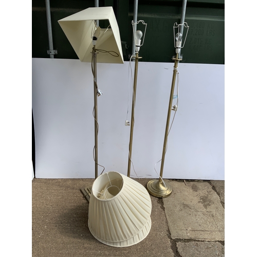 3x Modern Standard Lamps