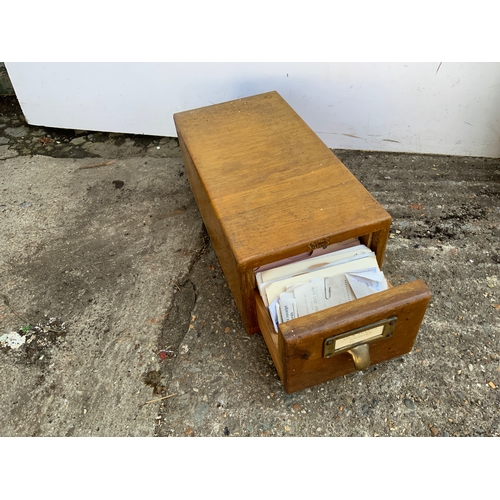 Vintage Desk Filing Drawer