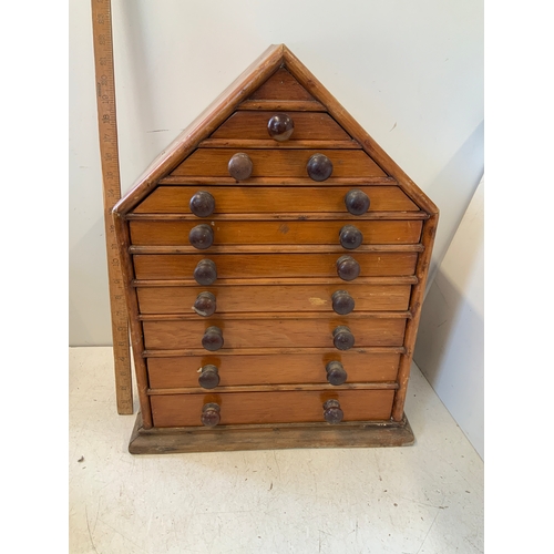 Pine Specimen Drawers
