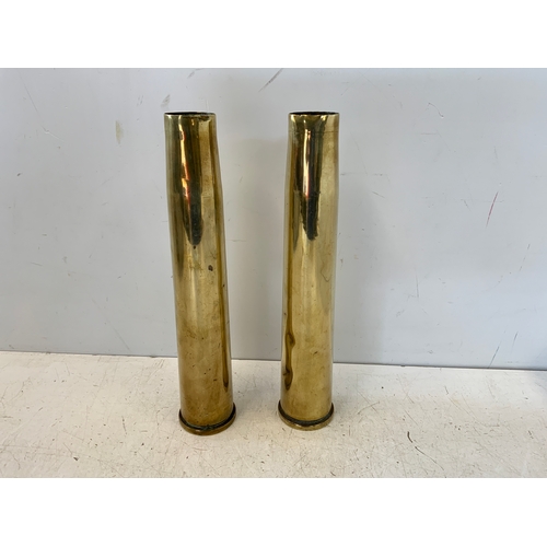 2x Brass Shell Cases
