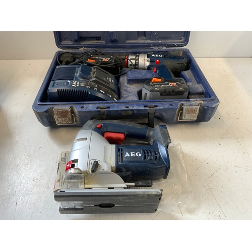 AEG Cordless Drill and Jigsaw
