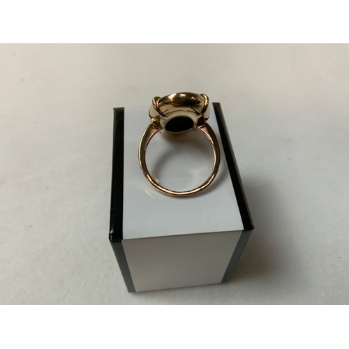 9ct Opal Triplet Ring - 4.83g - Size N