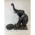 Ebonised Elephant Dinner Gong - 63cm