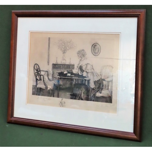 W. Dandy Sadler pencil signed monochrome etching, etched and signed by ...