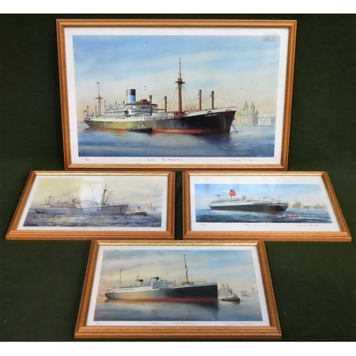Four pencil signed limited edition polychrome prints by Lukeman ...
