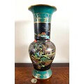 CARLTON WARE INVERTED BALUSTER FORM VASE, RAISED ENAMEL IN THE JAPANESE ...