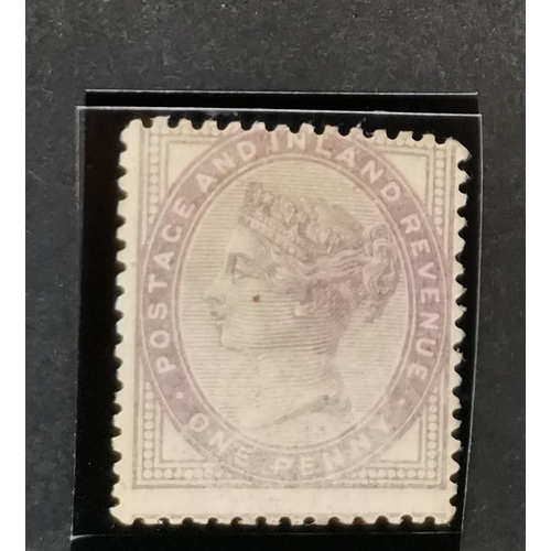 QV. 1881 1d lilac printed both sides impression on back inverted o.g ...