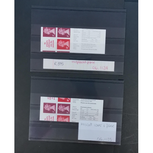 BOOKLETS. London 1980 10p booklet with miscut cover and pane and ...