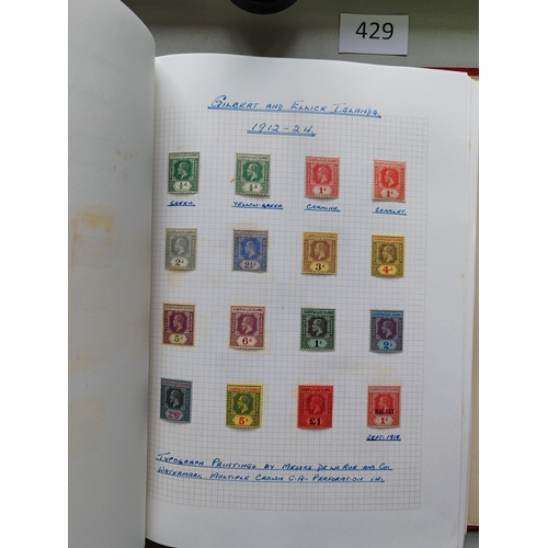 GILBERT AND ELLIS IS. Collection in album incl. 1911 to 1/- M 1912-24 ...