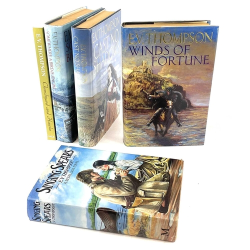 E. V. THOMPSON. Five books with four signed by the artist.