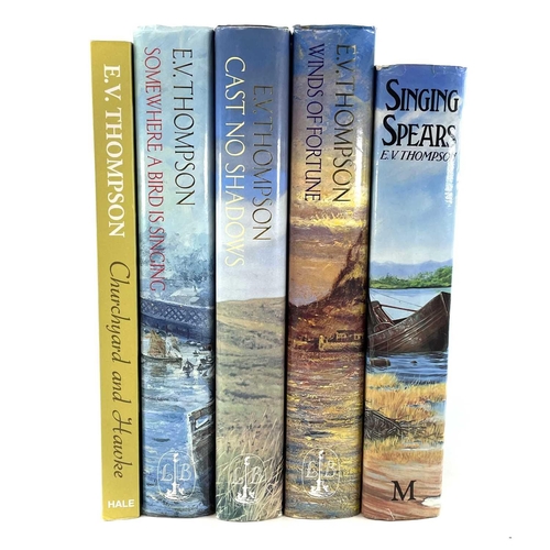 E. V. THOMPSON. Five books with four signed by the artist.