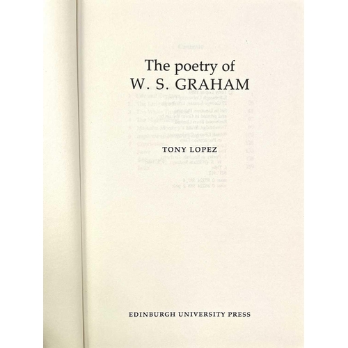 TONY LOPEZ. 'The Poetry of W. S. Graham,' first edition, unclipped dj ...