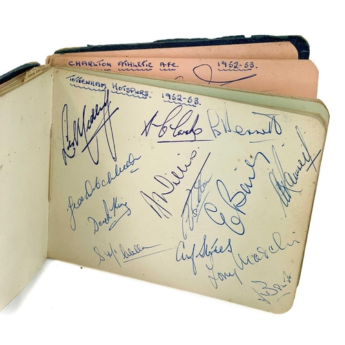 FOOTBALL INTEREST; An autograph book dating from the 1950's Including ...