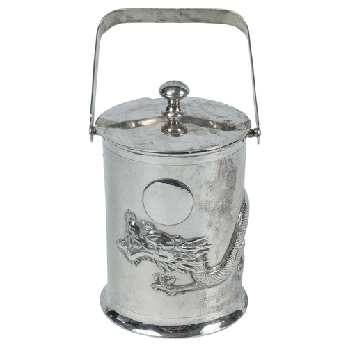 A Chinese silver preserve jar, stamped 'Tuck Chang', Shanghai 1870-1920 ...