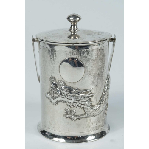 A Chinese silver preserve jar, stamped 'Tuck Chang', Shanghai 1870-1920 ...