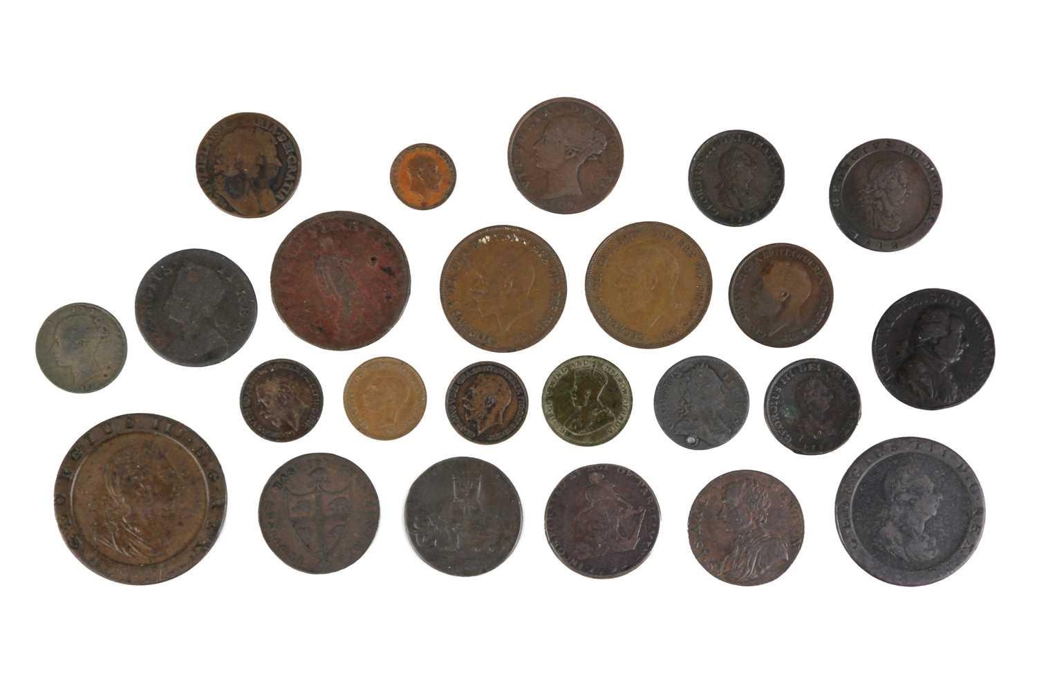 GB / Ireland copper / bronze coinage / tokens Lot includes: 1: A good ...