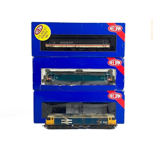 Heljan Brush Type 4 (class 47) "OO" diesels (x3) Comprising three boxed ...
