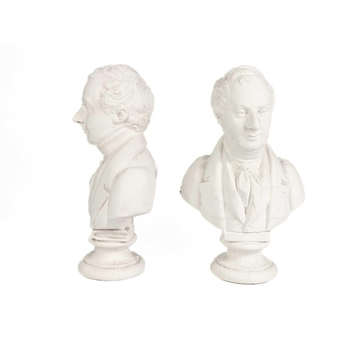 Peter HONE (b.1941) A pair of plaster busts of Joseph Smith, after ...