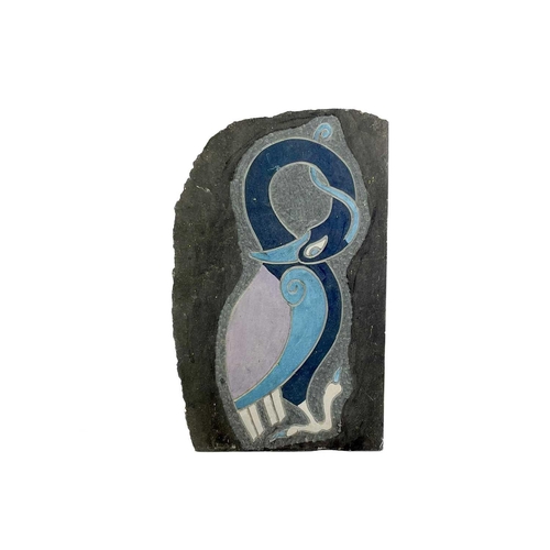 A John Mainwaring carved wood sculpture 'Starling'. Height 7.5cm ...