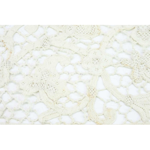 Venetian gros point lace. Width13cm length 306cm.