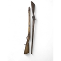Two muzzle loading percussion muskets Each with ram rod. (2)