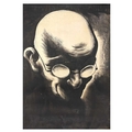 Arthur WRAGG (1903-1976) The Wisdom of Gandhi Mixed media on paper ...