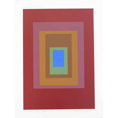 Bob CROSSLEY (1912-2010) Blue Centre (1971) Screenprint, signed ...