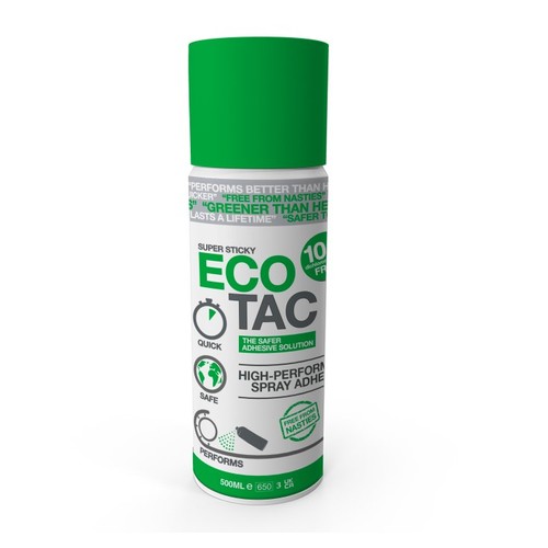 60 CANS OF ECOTAC ADHESIVE SPRAY (5 BOXES, 500ML PER CAN) HIGH ...