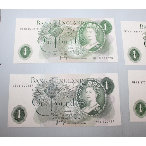 Four One Pound Bank Notes Jo Page Chief Cashier