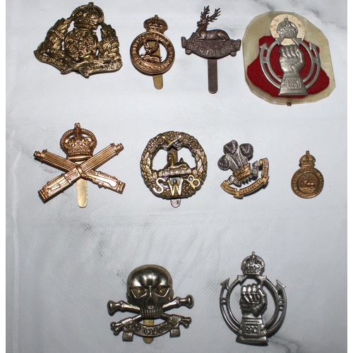 Ten Various Military Badges
