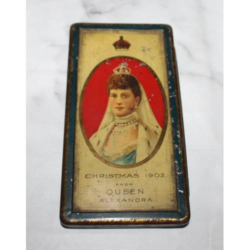 Christmas 1902 From Queen Alexandra Tin