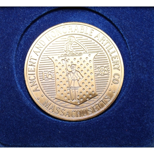 Two Commemorative Anniversary Medal / Coins for Honorable Artillery ...