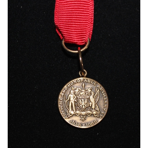 Two Commemorative Anniversary Medal / Coins for Honorable Artillery ...