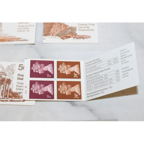 Various UK Stamp Booklets All Mint