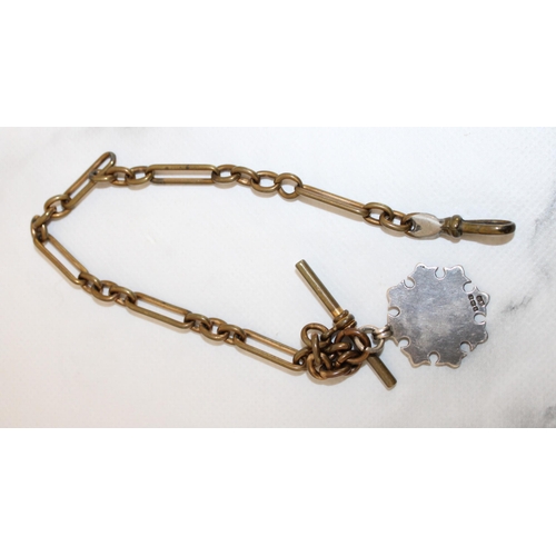 Silver Hallmarked Fob On A Chain