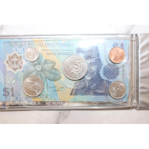 Brunei Darussalam Currency and Banknote Set
