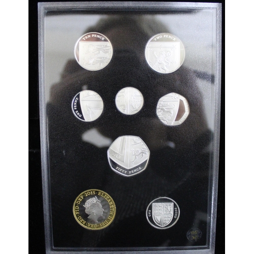 The Royal Mint The 2015 UK Silver Proof Coin Sets Boxed