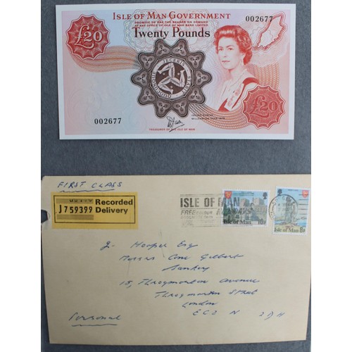 1979 Isle of Man £20 Banknote in Uncirculated Condition. Serial No 2677 ...