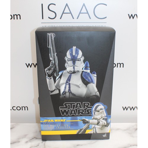 HOT TOYS PRESENTS STAR WARS TMS022 501 BATTALION CLONE TROOPER 1/6TH ...