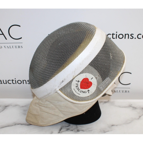 FENCING MASK & FOIL BY LEON PAUL LONDON COLLECTON ONLY