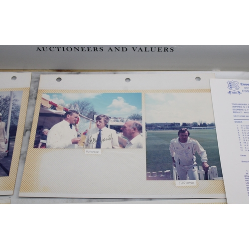 Quantity of Signed Photos & Scorecards - Essex Cricketers Signatures ...