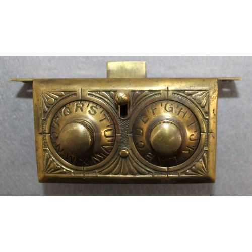 Brass "The Keyless Lock" Co Indianapolis IND U.S.A