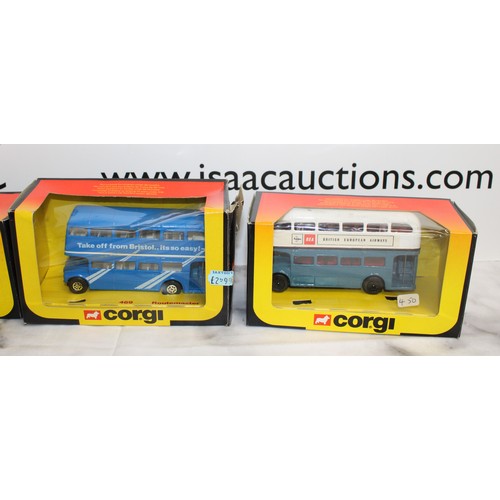 A Selection Of Collectable Corgi Buses