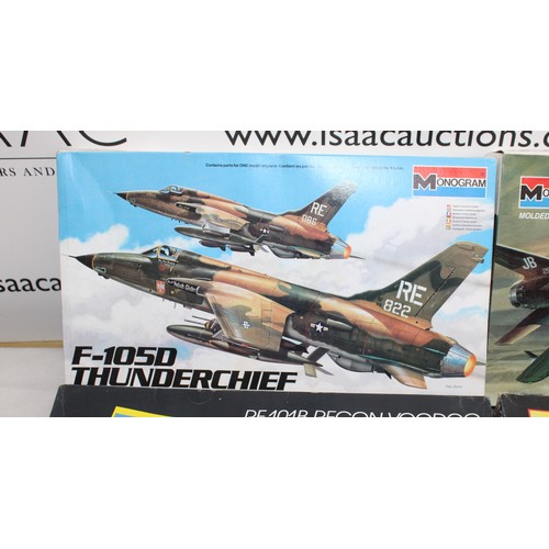 Five MONOGRAM Military Model Kits - As New in Boxes