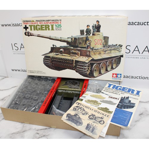 1 x Boxed Tamiya 1:25 Scale Tiger 1 Model Tank Kit
