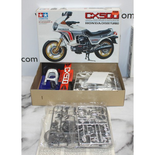 5 x Boxed TAMIYA Motorcycle Models