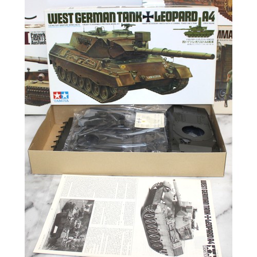 4 x TAMIYA Military Tank Models