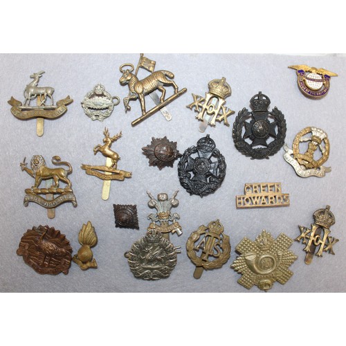 Selection Of 20 Military Cap Badges Various Conditions