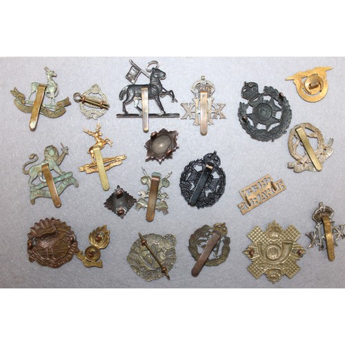 Selection Of 20 Military Cap Badges Various Conditions