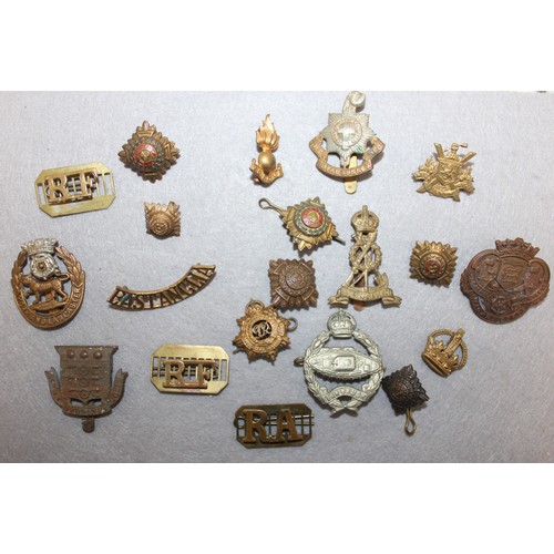 Selection Of 20 Military Cap Badges - Various Conditions